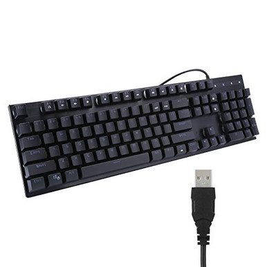 Asixxsix Wired Backlit USB Keyboard Ergonomic Keyboard Ergonomically ...