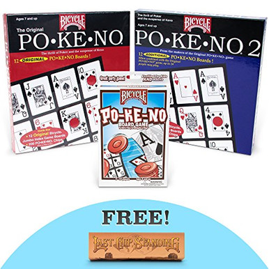 Pokeno Party Pack: Original Pokeno, Pokeno 2, and Lo-Vision Pokeno Card ...