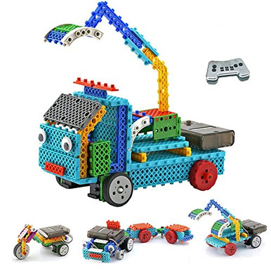 Top Race RC Robot Kit for Kids 4 in 1 Robot Vehicle Building Toy Kit ...