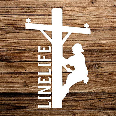 Linelife Lineman Repair Vinyl Decal Sticker Support Line Worker Die Cut ...