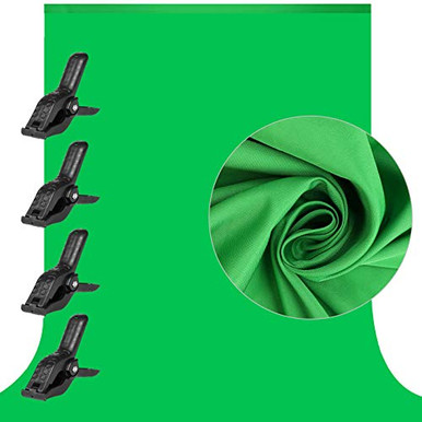 7 x 10 ft Photography Chromakey Green Screen Backdrop Soft Pure ...
