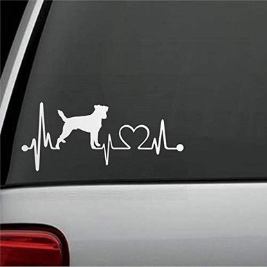 Jack Russell Terrier Heartbeat Lifeline Dog Decal Stickers Car Decal ...