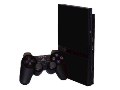 Matte Black Vinyl Decal Faceplate Mod Skin Kit for Sony PlayStation 2 ...