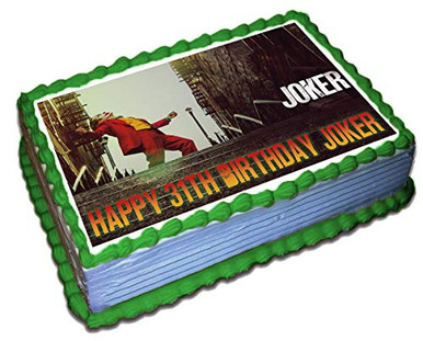 Joker Personalized Cake Topper 1/4 8.5 x 11 Inches Birthday Cake Topper ...