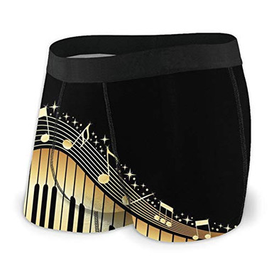 Offtggh Music Notes Piano Mens Underwear Boxer Briefs Comfortable Low ...