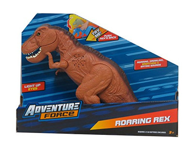 Adventure Force Brown Roaring 12 inch T Rex Roaring Growling ...