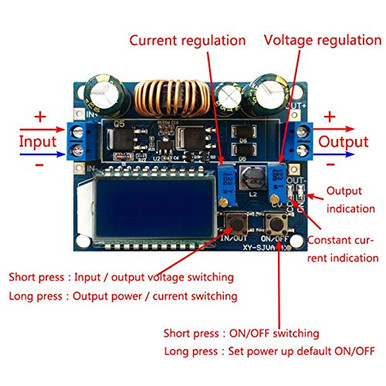 SHAPB 4A Buck-Boost Converter Module Adjustable Buck Boost Board with ...