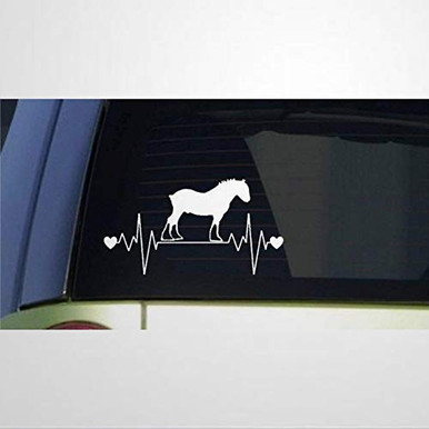 Clydesdale Sticker Lifeline Decal Draft Horse Stickers Car Decal Window ...