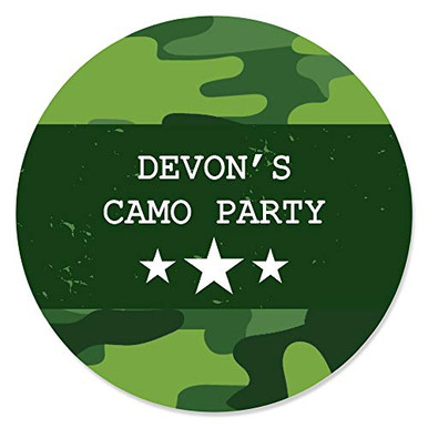 Personalized Camo Hero - Custom Army Military Camouflage Party Favor ...