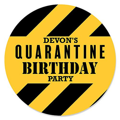 Big Dot of Happiness Personalized Happy Quarantine Birthday - Custom ...
