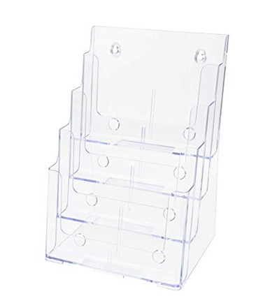 Marketing Holders 4 Tier Brochure Holder Multi Tier Premium Pamphlet ...