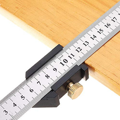 Woodworking Aluminum Alloy Metric and Inch 45 90 Degree Line Scribe ...