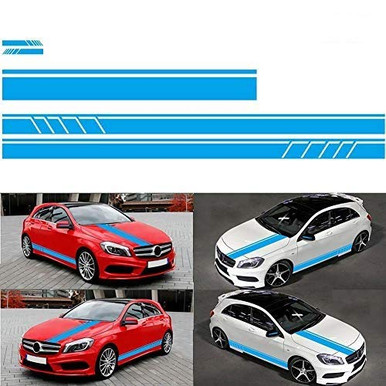 Universal 5Pcs Vinyl Racing Stripe Decal Sticker for Car Decoration ...