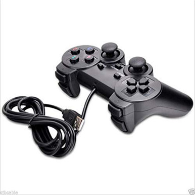 USB Wired Dual Shock Gamepad Controller Joypad Pad Shock 2 For PC ...