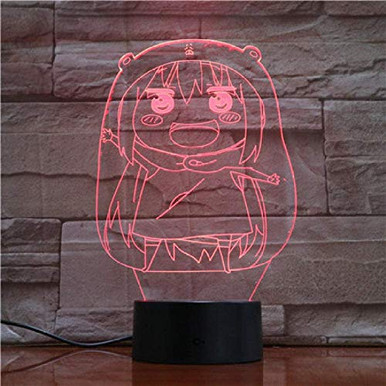 3D Illusion Lamp Led Night Light Himouto Umaru Chan Table Lamp Bedroom ...
