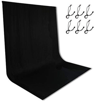 CIPAZEE Black Backdrop Photo Background - 8x10FT Backdrop Photography ...
