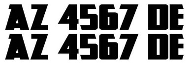 Custom Boat or PWC Water Craft Registration Hull ID Numbers Decal ...