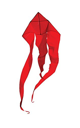 In the Breeze Red 52 Inch Wave Delta - Single Line Kite - Kite Line and ...