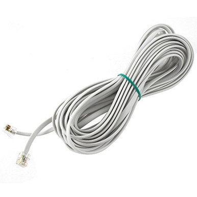 uxcell 6P6C RJ11 Telephone Extension Fax Modem Cable Line 33Ft Length ...