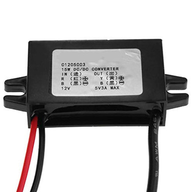 12V to 5V USB DC-DC Converter 3A Step Down Power Supply Module Micro ...