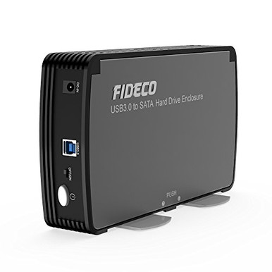 FIDECO 3.5" Hard Drive Encloaure, USB 3.0 to SATA Aluminium External ...
