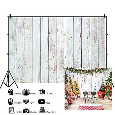 LFEEY 7x5ft Wood Backdrops for Photography Retro Grunge White Wood ...
