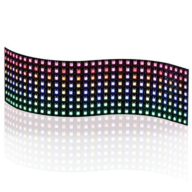 Full Color RGB Flexible LED Matrix Panel 8x32 256 Pixels Individually ...