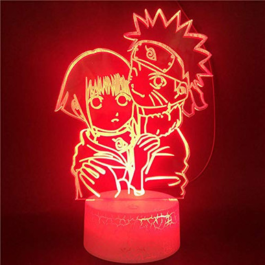 3D Night Light Illusion LED Anime Decor lamp USB Anime Naruto Uzumaki ...