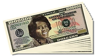 James Brown Novelty Million Dollar Bill - Set of 100 with 1 Bonus ...