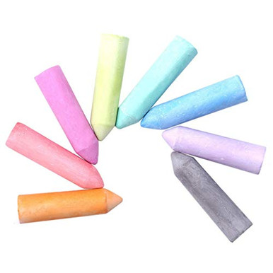 Chalk 20 Piece Jumbo Sidewalk Chalk Colorful for Children Outdoor Side ...