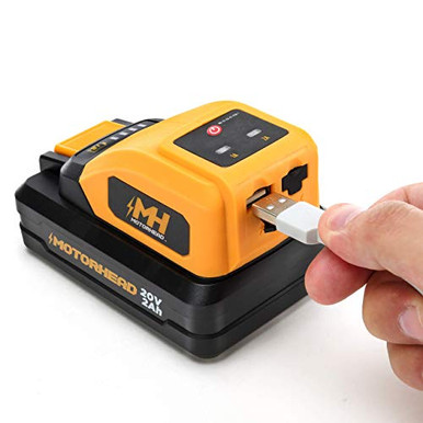 MOTORHEAD 20V ULTRA Lithium-Ion USB Power Source Adapter 2x USB Type-A ...