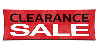 Clearance Sale Banner -1ft X 3ft- Clearance Display Discount Poster ...
