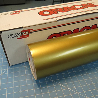 24" x 10 Ft Roll of Oracal 751 Gold Metallic Vinyl for Craft Cutters ...