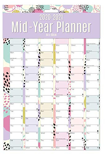 Large 2020-2021 Mid Year Planner Wall Mount Calendar Academic Organiser ...