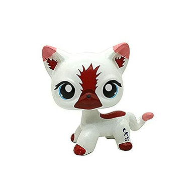 Littlest Pet Shop Custom OOAK LPS White Brown German Shepherd Cat Blue ...