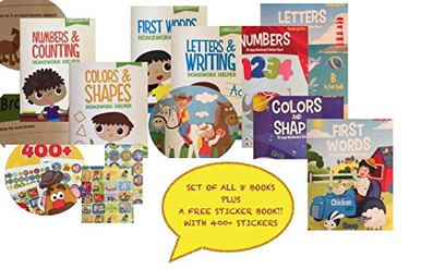 Kindergarten 8 Book Set Educational Activity Workbooks Worksheets ...