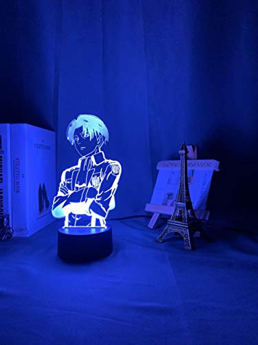 3D Night Light Illusion LED Anime Decor Lamps USB Anime Attack on Titan ...