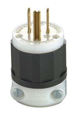 Leviton Grounding Plug Indust. 15 Amp 2 Pole, 3 W Nema 5 - 15 Pole Csa ...