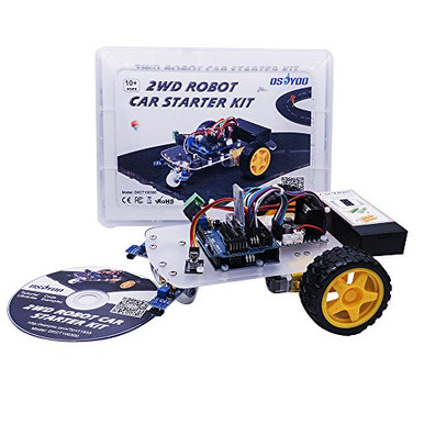 OSOYOO 2WD Robot Car Starter Kit with UNO R3, with Tutorial DVD, Line ...