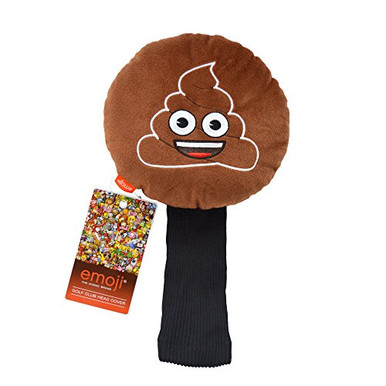 emoji Official Novelty Golf Head Cover - Poop Brown - Warehousesoverstock