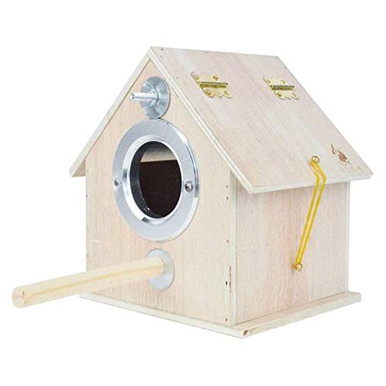 Y-QUARTER Bird NestPigeon House Wooden Parrot Breeding Box for Garden ...