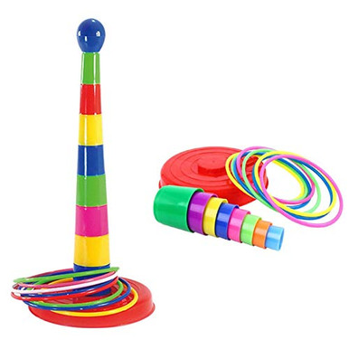 N-C Children Throwing Circle Toys Circle Ferrule Stacked Layers Game ...