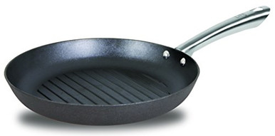 IKO Lightweight Cast Iron Grill Pan, Heavy Duty Stainless Steel Handle ...