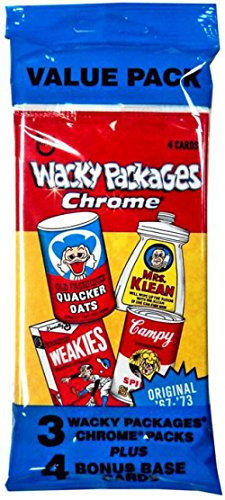 Topps 2014 Wacky Packages CHROME Trading Card VALUE PACK -3 Chrome ...