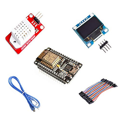 Xia Fly ESP8266 WiFi Starter DIY Kit for NodeMCU Wireless 0.96 OLED Display Module DHT22 AM2302 ...