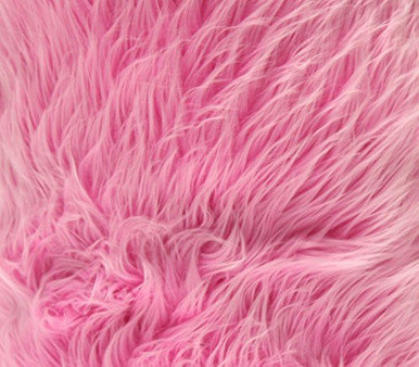 Faux Fur Fabric Long Pile Shaggy Candy Pink / 60 inch Wide/Sold by The ...