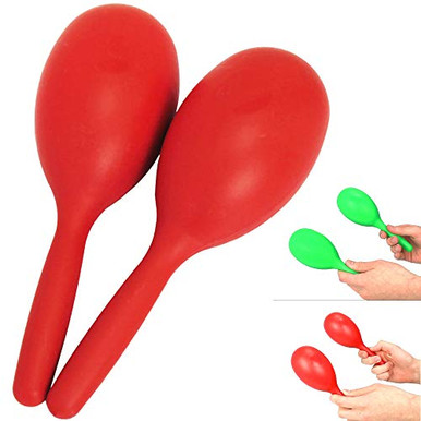 A-Star Plastic Maracas Red - Pair - 20 cm Shaker Educational Rhythm ...