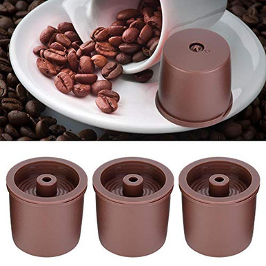 Coffee Capsule 5pcs/Set Plastic Reusable Refillable Coffee Capsules Pod ...