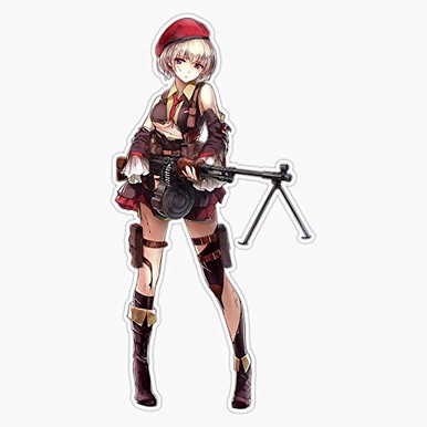 Leyland Designs Rpd - Girls Frontline Sexy Anime Chick Sticker Outdoor ...
