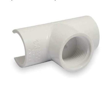 3/4 inch Snap On PVC Saddle Tee 3/4 inch FNPT Female Pipe Thread SCH 40 ...
